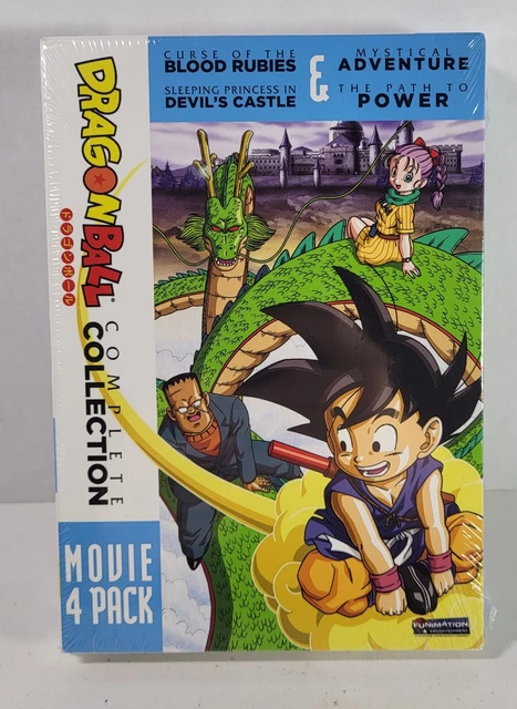 DRAGON BALL MOVIE 4 Pack Complete Collection DVD Box Set Funimation ...