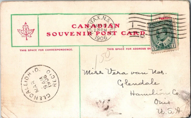 OAKLANDS ESTATE NORTH-WEST Arm HALIFAX Nova Scotia Canada 1907 Postcard ...