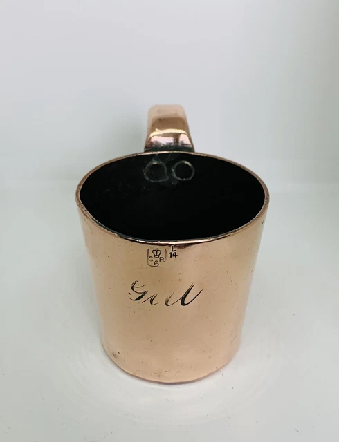 BRILLIANT WW1 ROYAL navy copper gill rum ration - PicClick UK