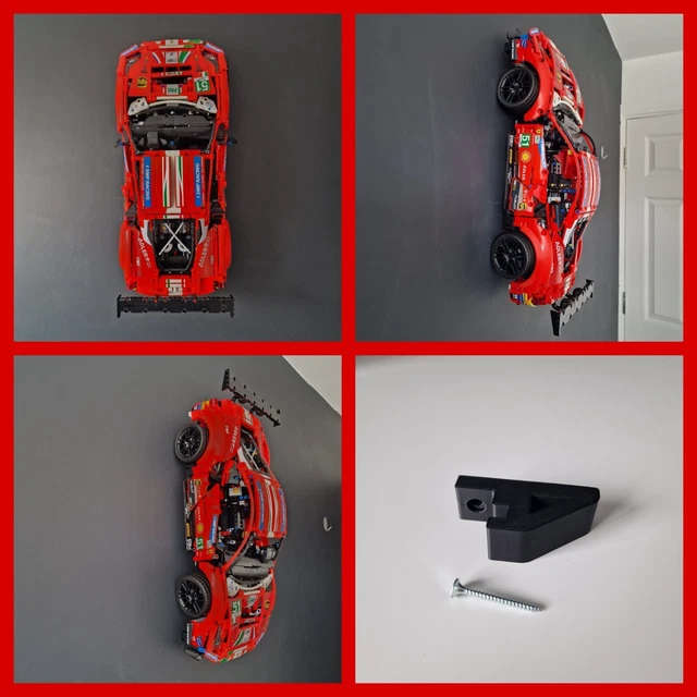 GANCHO DE MONTAJE en pantalla de pared Lego Technic Cars Ferrari 488 ...