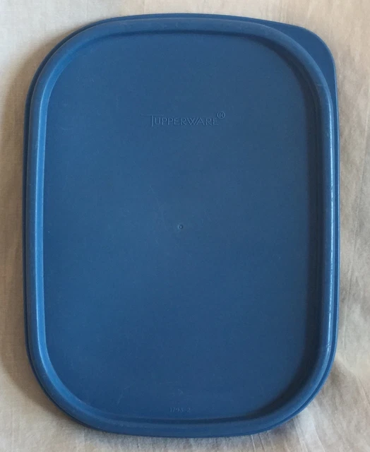 TUPPERWARE #1793-2 BLUE Mini Rectangle Modular Mates Replacement Lid $8 ...
