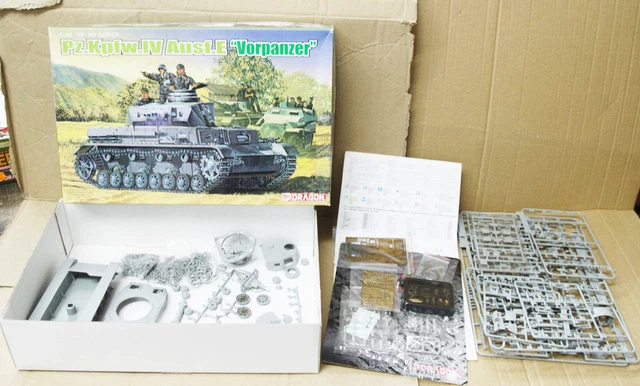 1:35 DRAGON 6301 Pz.Kpfw. IV Ausf. E "Vorpanzer" teilgebaut EUR 30,50 ...