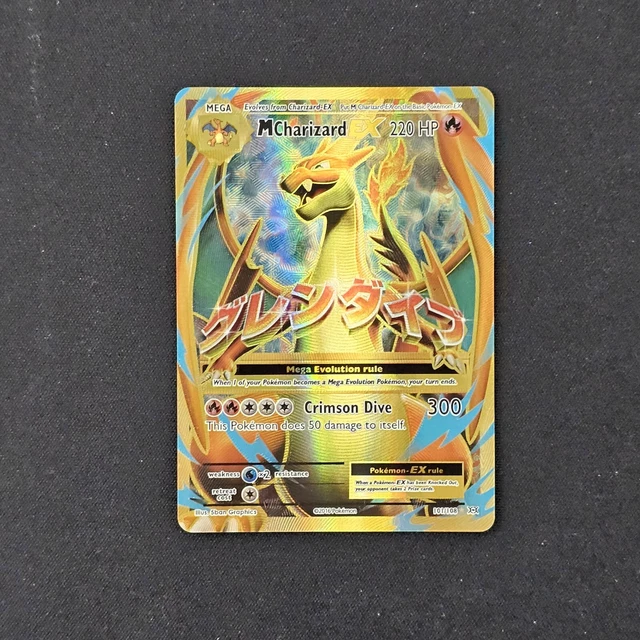 POKEMON MEGA CHARIZARD EX Evolutions 101/108 Holo Full Art Ultra Rare ...