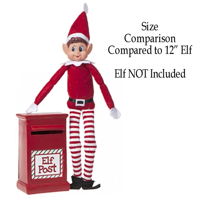 CHRISTMAS ELF POST Box with Report Card Elf Behavin' Badly Accessories ...