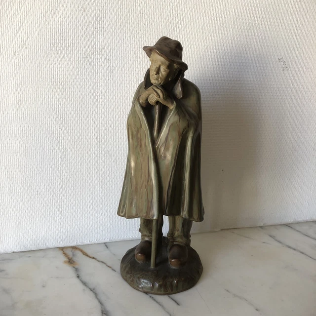 LE BERGER - Sculpture en Grès émaillé de Denbac, par René Denert ...