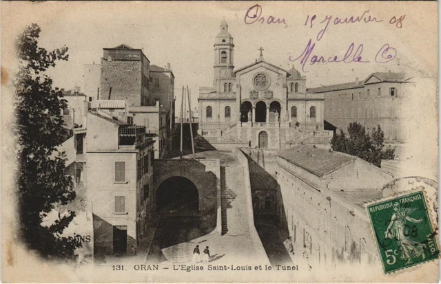 CPA AK ALGERIA ORAN L'Eglise Saint-Louis et le Tunel (1146357) EUR 6,99 ...