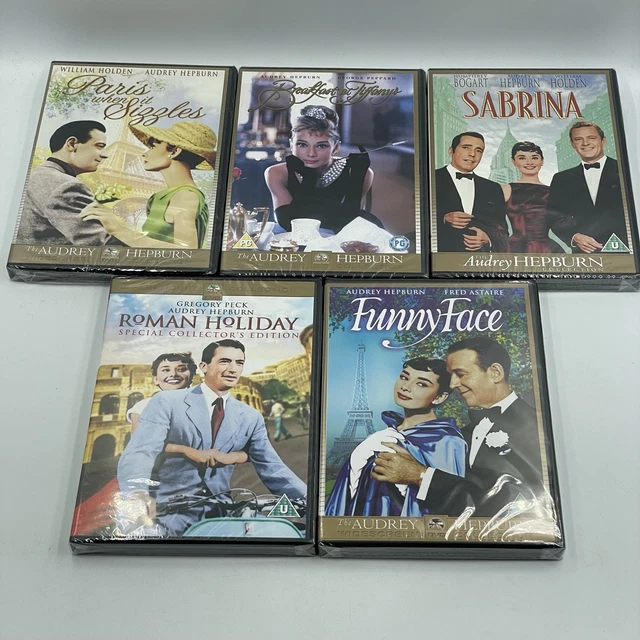 5 X AUDREY Hepburn Classic Film Bundle [DVD] New & Sealed £14.99 ...