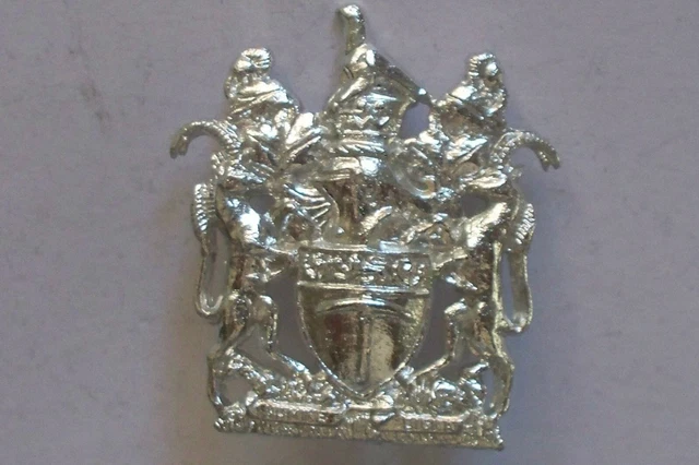 RHODESIAN REGIMENTAL SERGEANT Major Rank Anodised Silver Badge Rhodesia ...