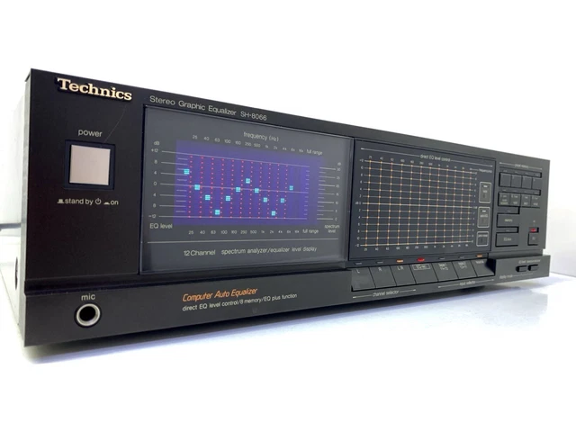 TECHNICS SH-8066 STEREO Graphic Equalizer Spectrum Analyzer Vintage ...