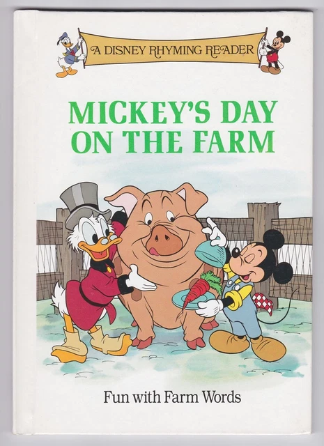 DISNEY RHYMING READER book - Mickey's Day on the Farm, hardback book ...