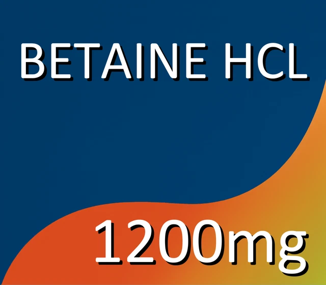 BETAINE HCL 1200MG x 1000 Tablets - Stomach Relief $143.56 - PicClick AU