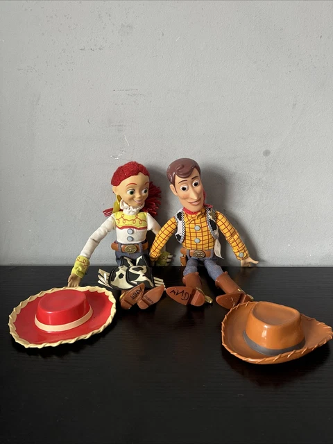 DISNEY PIXAR TOY Story Pull String Talking Woody & Jessie Dolls READ ...