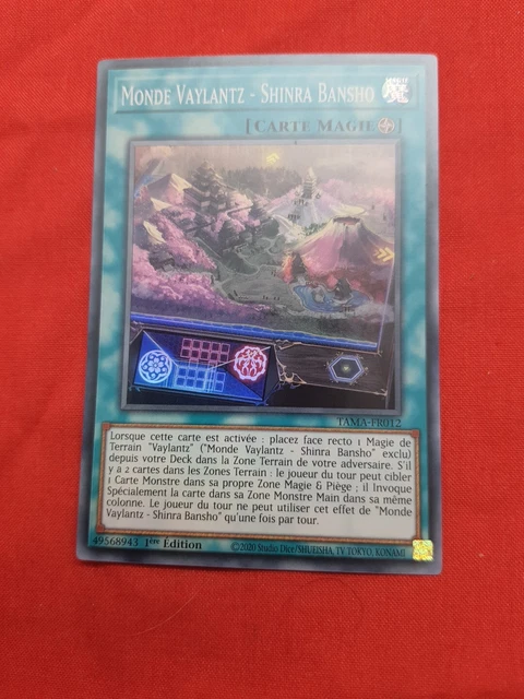 CARTE CARD YU gi oh KONAMI MONDE VAYLANTZ SHINRA BANSHO 1e EDIT TAMA ...