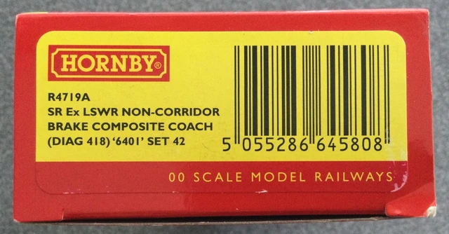 HORNBY R4719A OLIVE Green SR Ex LSWR Non-corridor Brake Composite Coach ...