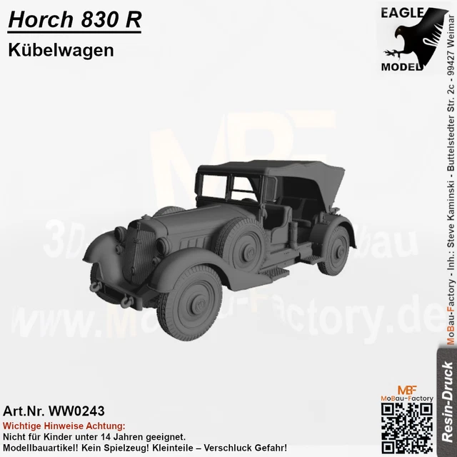 HORCH 830 R Kübelwagen EUR 19,95 - PicClick DE