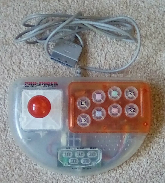 PRO-SHOCK ARCADE JOYSTICK Controller for Playstation One 1 PS1 PSOne PS ...