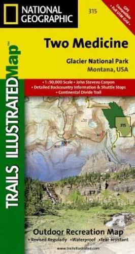 NATIONAL GEOGRAPHIC MAPS Two Medicine, Glacier National Park (Map) EUR ...