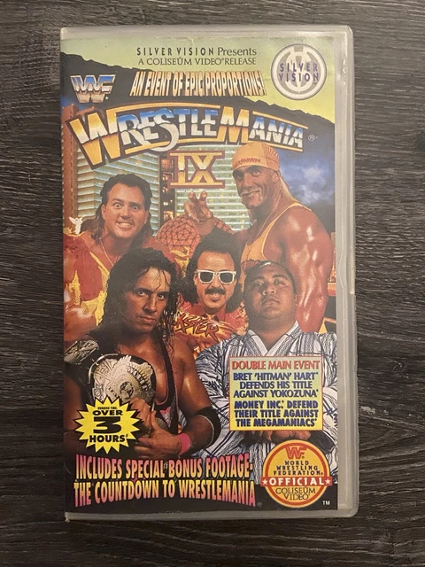 WWF WWE WRESTLEMANIA 9 VHS 1993 (WF 113) Rare Silver Vision Wrestling Video Tape £7.99 - PicClick UK