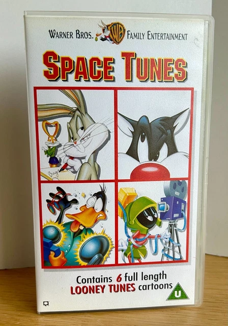 SPACE TUNES VHS Looney Tunes Daffy Duck Bugs Bunny Porky Pig Sylvester ...