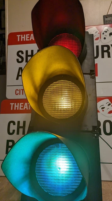 GENUINE 1990'S PEEK Ultra-Signal Traffic Light Red/Amber/Green Re-Wired ...