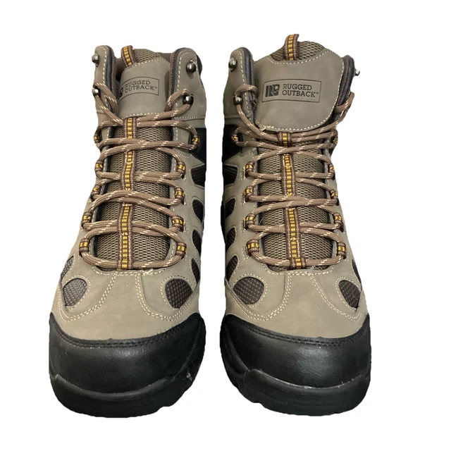 RUGGED OUTBACK MEN’S Hiking Hunting Outdoor Boots Sz 13 Brown/Black ...