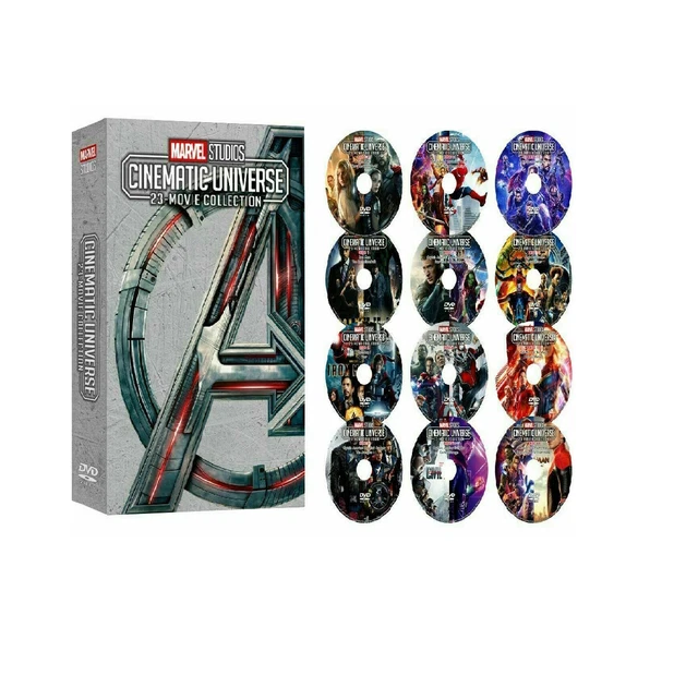 MARVEL STUDIOS CINEMATIC Universe 23 Movie Collection DVD 12 Disc Box ...