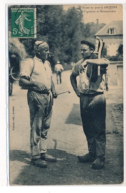 ASQUINS : TYPES du pays, vigneron et moissonneur - etat EUR 40,00 ...