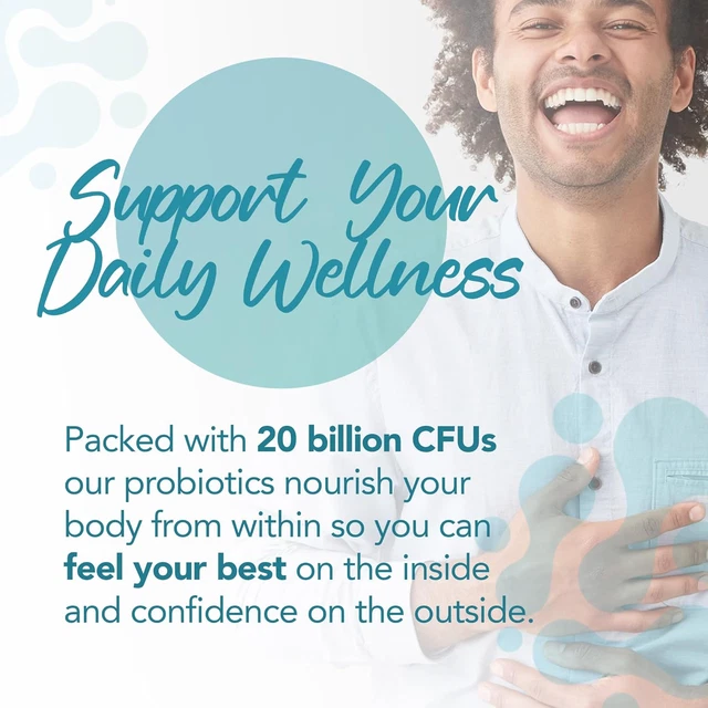 PRO BIO 20 Billion CFU Probiotics for Gut Health, High Strength, 30 ...