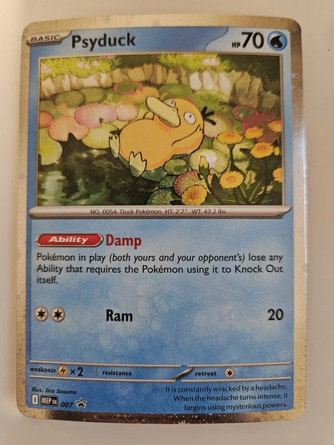POKÉMON TCG PSYDUCK Mega Evolutions Black Star Promo 007 Near Mint £0. ...