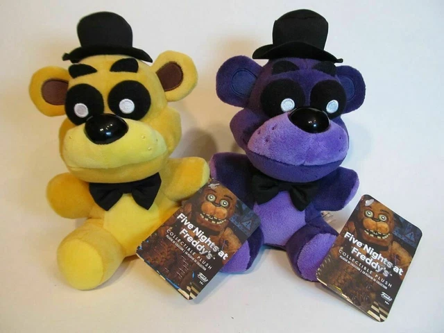 FIVE NIGHTS AT Freddy's FNAF Plushie Toys Purple Shadow And Gold Bear ...