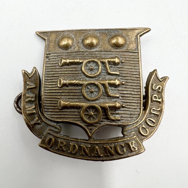 GENUINE WW1 ARMY Ordnance Corps Cap Badge £12.00 - PicClick UK