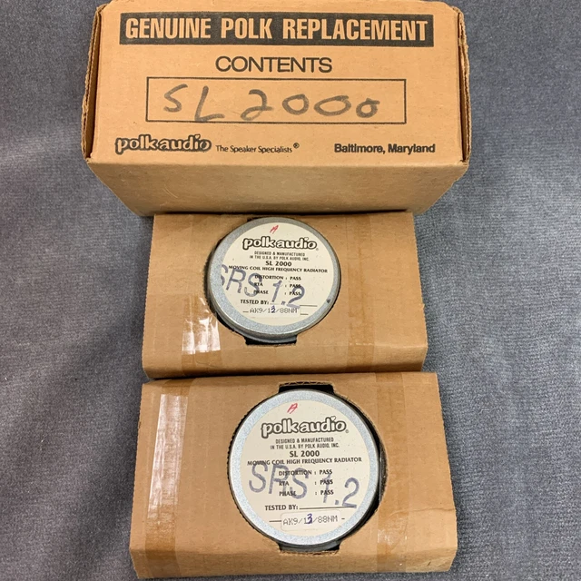 NOS PAIR POLK Audio SL2000 DOME Tweeter £65.77 - PicClick UK