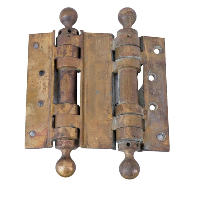 ANTIQUE BRONZE DOUBLE Action Spring Loaded Swing Hinge Ball Top £67.11 ...