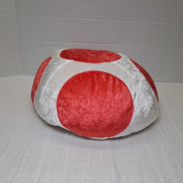 ADULT SUPER MARIO Bros Toad White/Red Toadstool Costume Mushroom Hat ...