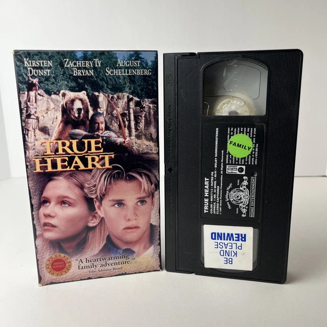 TRUE HEART VHS VCR Video Tape Kristen Dunst Zachery TY Bryan Adventure ...