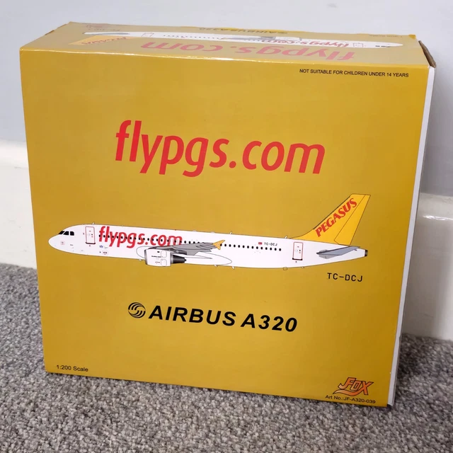 1:200 1/200 JFOX Pegasus A320 TC-DCJ JF-A320-039 (Rare & HTF) £42.29 ...