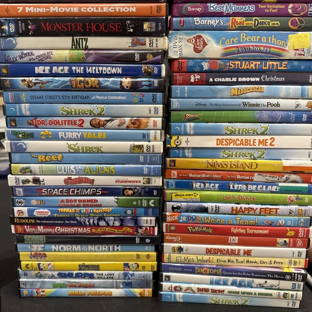55 KIDS DVD Lot - Dreamworks, Animated, Children, Family DVDs - 1 $2.76 ...