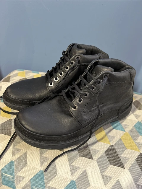 CLARKS MENS ACTIVE Air Chukka Boots NATURE LITE Black Leather UK 7 G ...