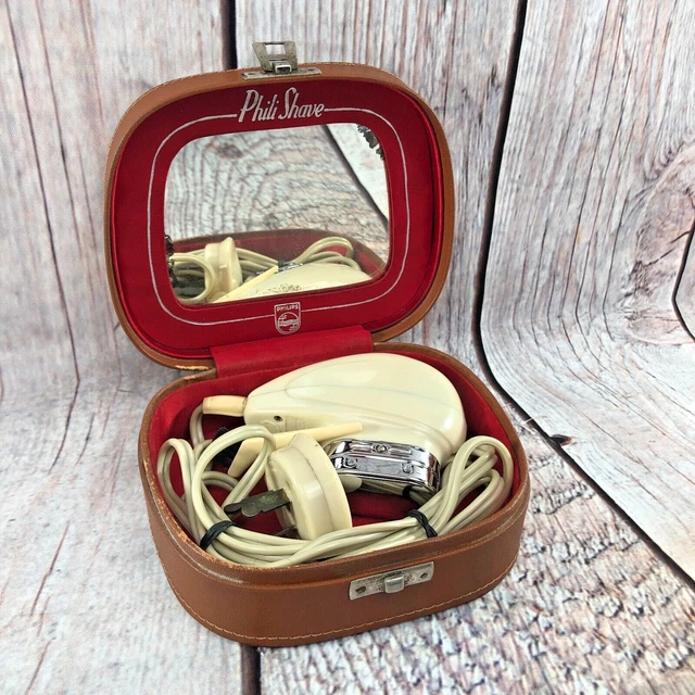 VINTAGE PHILIPS PHILISHAVE 7743 Electric Razor 2 Heads Years Cir 1950 ...