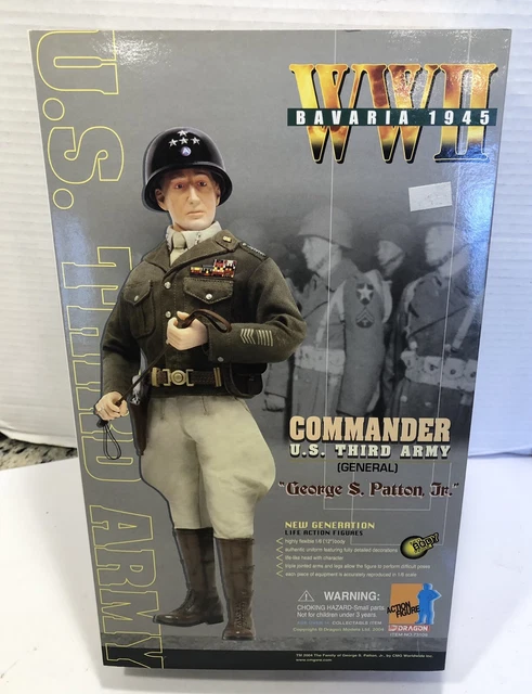 DRAGON MODELS WWII General George S. Patton Jr. Commander , 12" Action ...