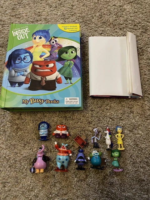 2015 DISNEY PIXAR INSIDE OUT MY BUSY BOOKS With 11 FIGURES / PLAYMAT ...