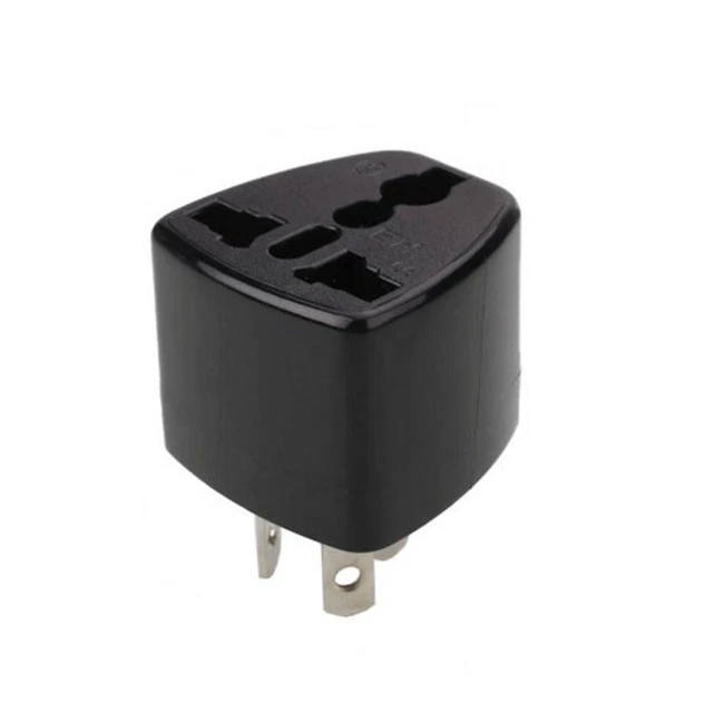 UNIVERSAL 3 PIN Type I Adapter Fits International Chargers Compact Wall ...