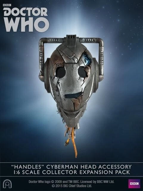 BIG CHIEF STUDIOS Doctor Who HANDLES Cyberman Helmet Prop Replica 1:6 ...