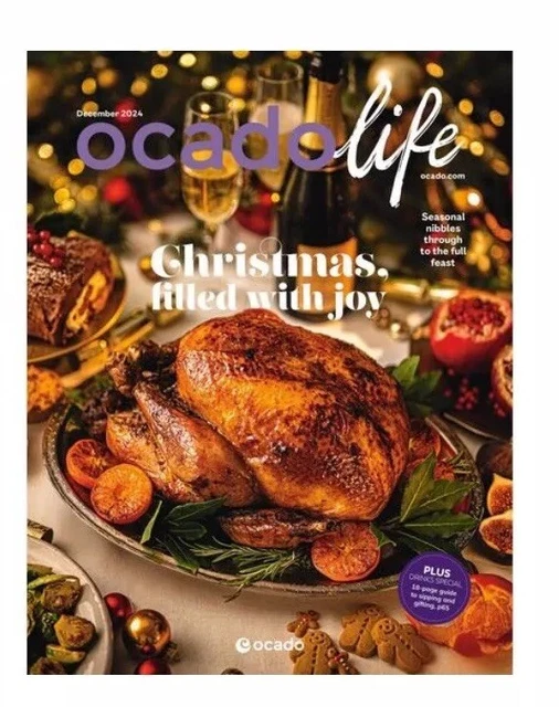 OCADO LIFE MAGAZINE December 2024 Christmas Food Recipe Cooking Kitchen ...