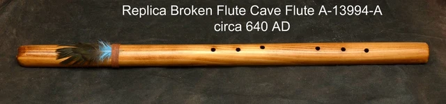NATIVE AMERICAN STYLE Flute- Broken Flute Cave Replica A-13994A-Rim ...