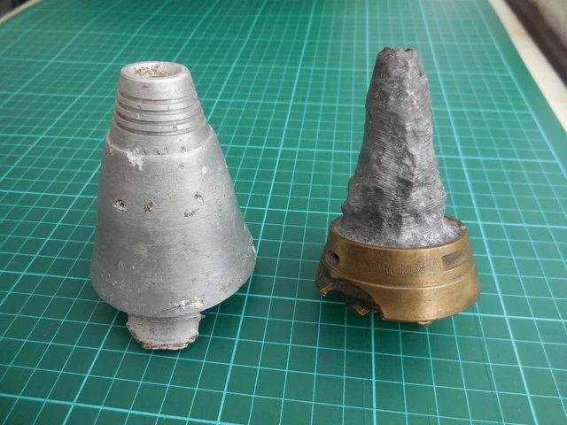 BRITISH WW2 ANTI Aircraft Shrapnel Fuse No.209 & No.199 Paperweights £ ...