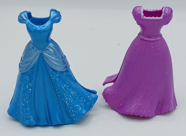DISNEY PRINCESS MAGICLIP Blue Dress Cinderella Rapunzel Polly Pocket $9 ...