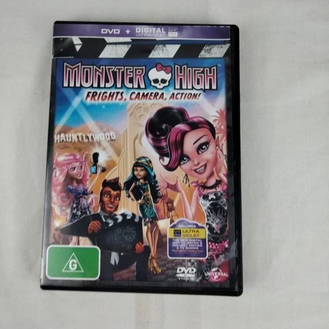 MONSTER HIGH - Frights, Camera, Action! - PAL DVD Region 2,4,5 Animated ...