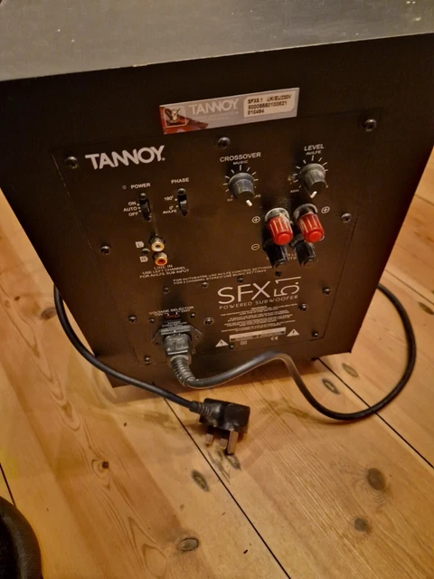 TANNOY SFX 5.1 Subwoofer | Powered Active Home Cinema Sub | Black £9.99 - PicClick UK