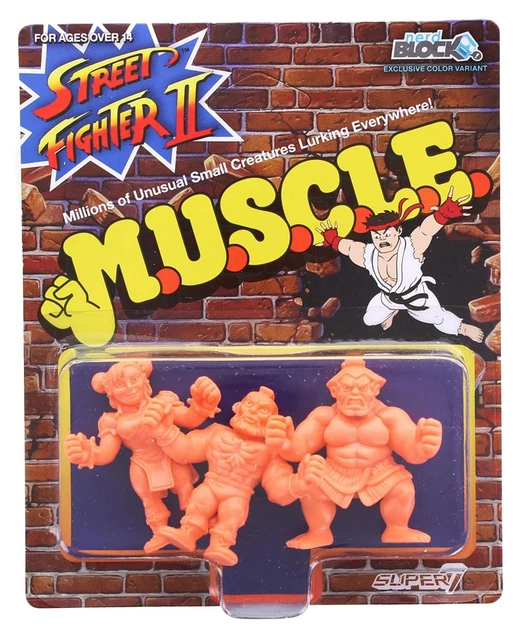 FIGURA MINI STREET Fighter M.U.S.C.L.E. 3-Pack (Rojo): Chun-Li, E.Honda ...